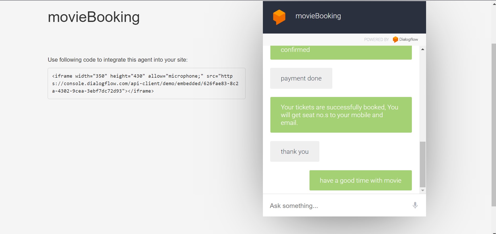 GitHub - ganji-rajesh/chatbot: chatbot for movie booking · GitHub