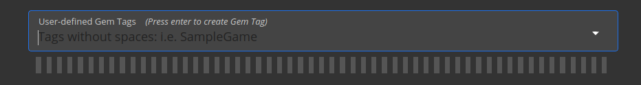 Tags Cannot Be Removed After Adding Too Many Of Them In The User Defined Gem Tags While Creating 