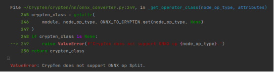 ValueError: CrypTen does not support ONNX op Split · Issue #361 · facebookresearch/CrypTen · GitHub
