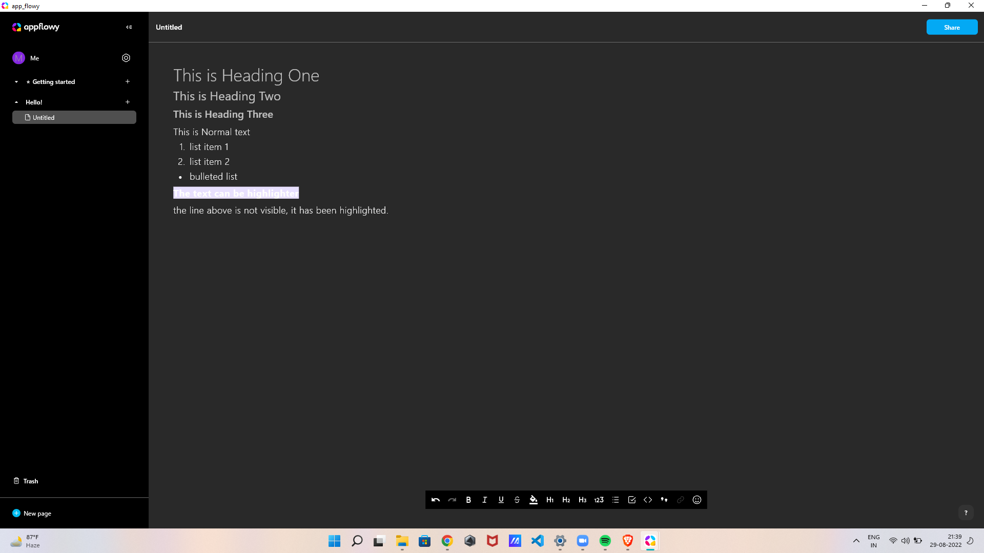 [Bug] Text Not Visible On Highlighting in Darkmode · Issue #929 · AppFlowy-IO/AppFlowy · GitHub