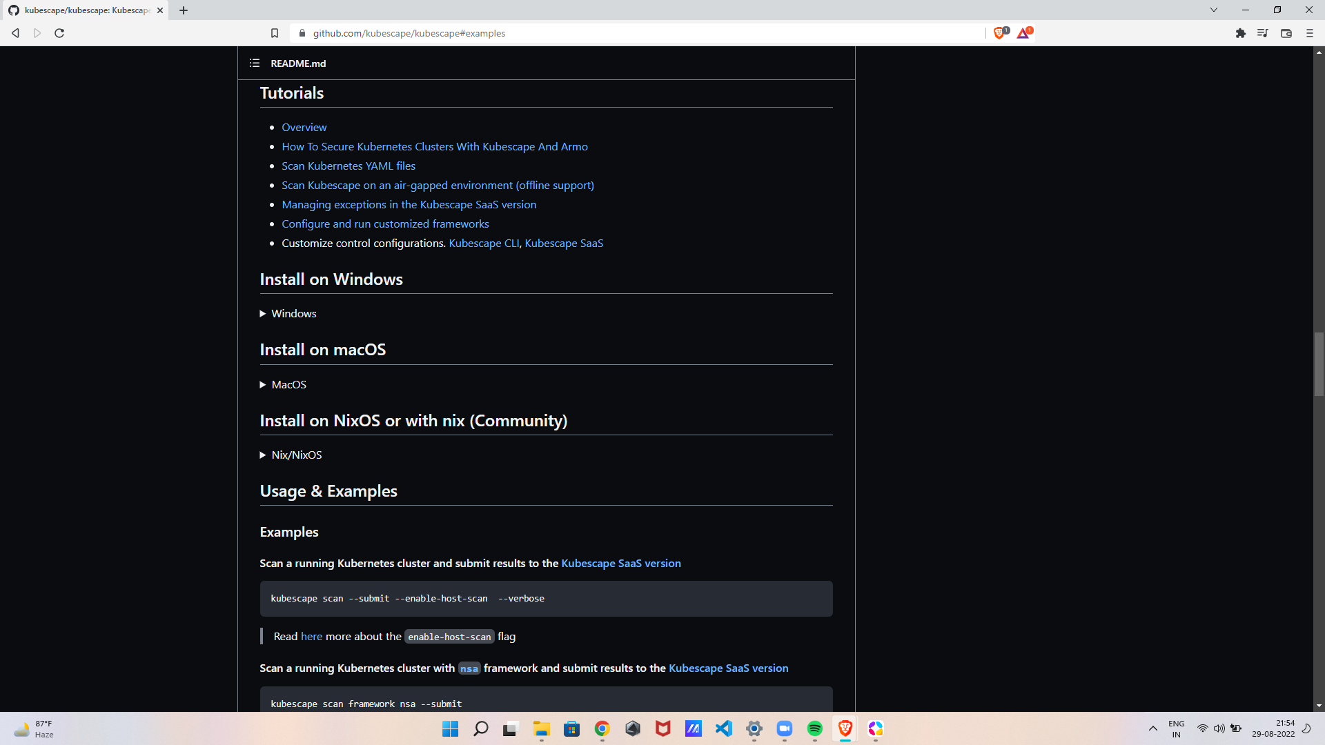 Combining the Installation for the OS under One Title · Issue #726 · kubescape/kubescape · GitHub