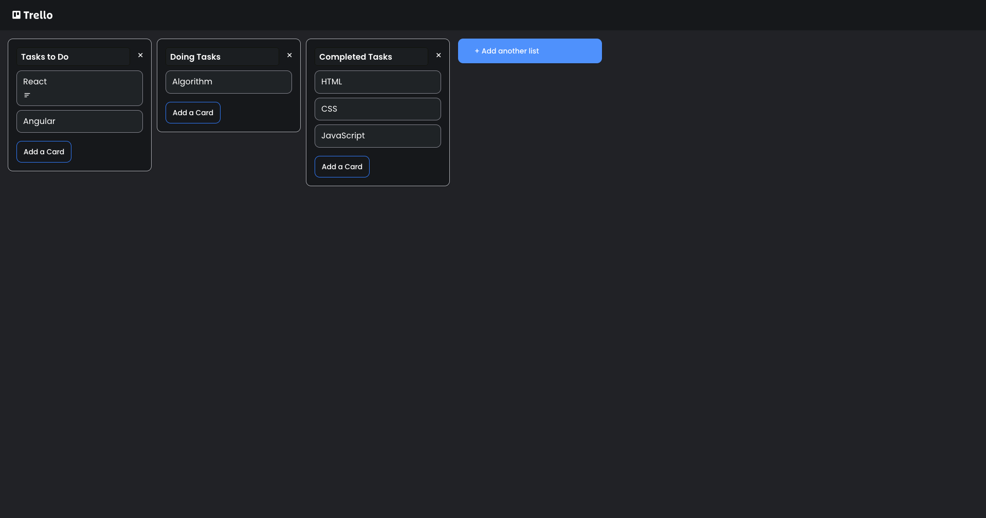 GitHub - olhkyle/trello: 🧵 Trello with Vanilla Javascript