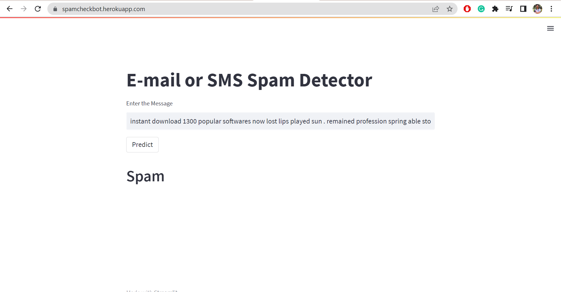 GitHub - Aksh-Aggarwal/Spam-Drain