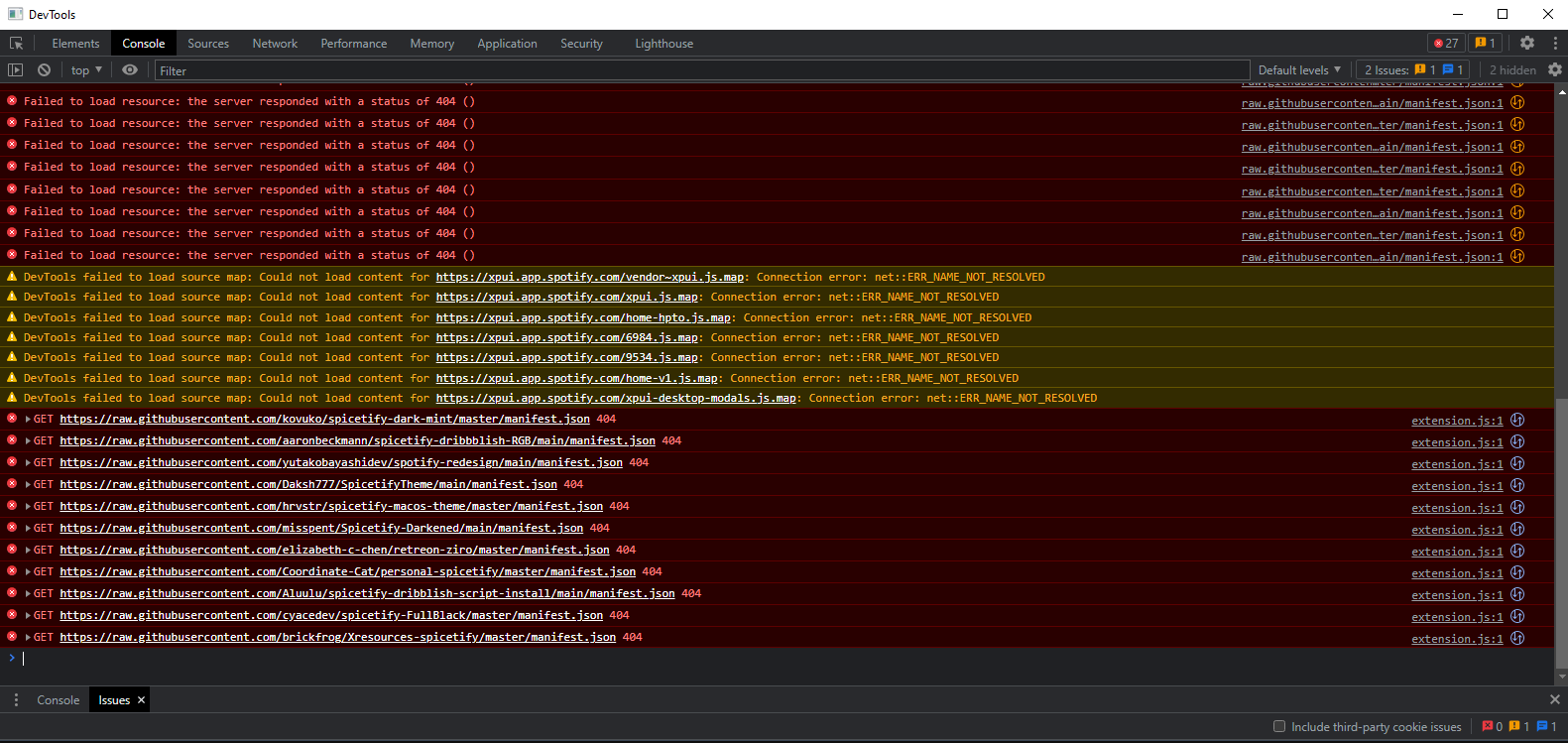 Something went wrong, please reload the page and try again · Issue #1785 · spicetify/cli · GitHub