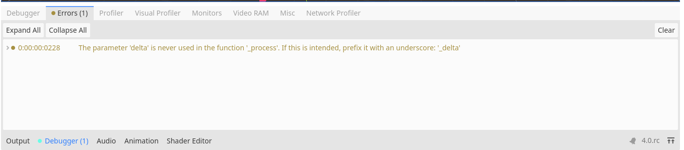 Yellow text (Debugger with Warnings) is unreadable when using light themes until restarting the ...