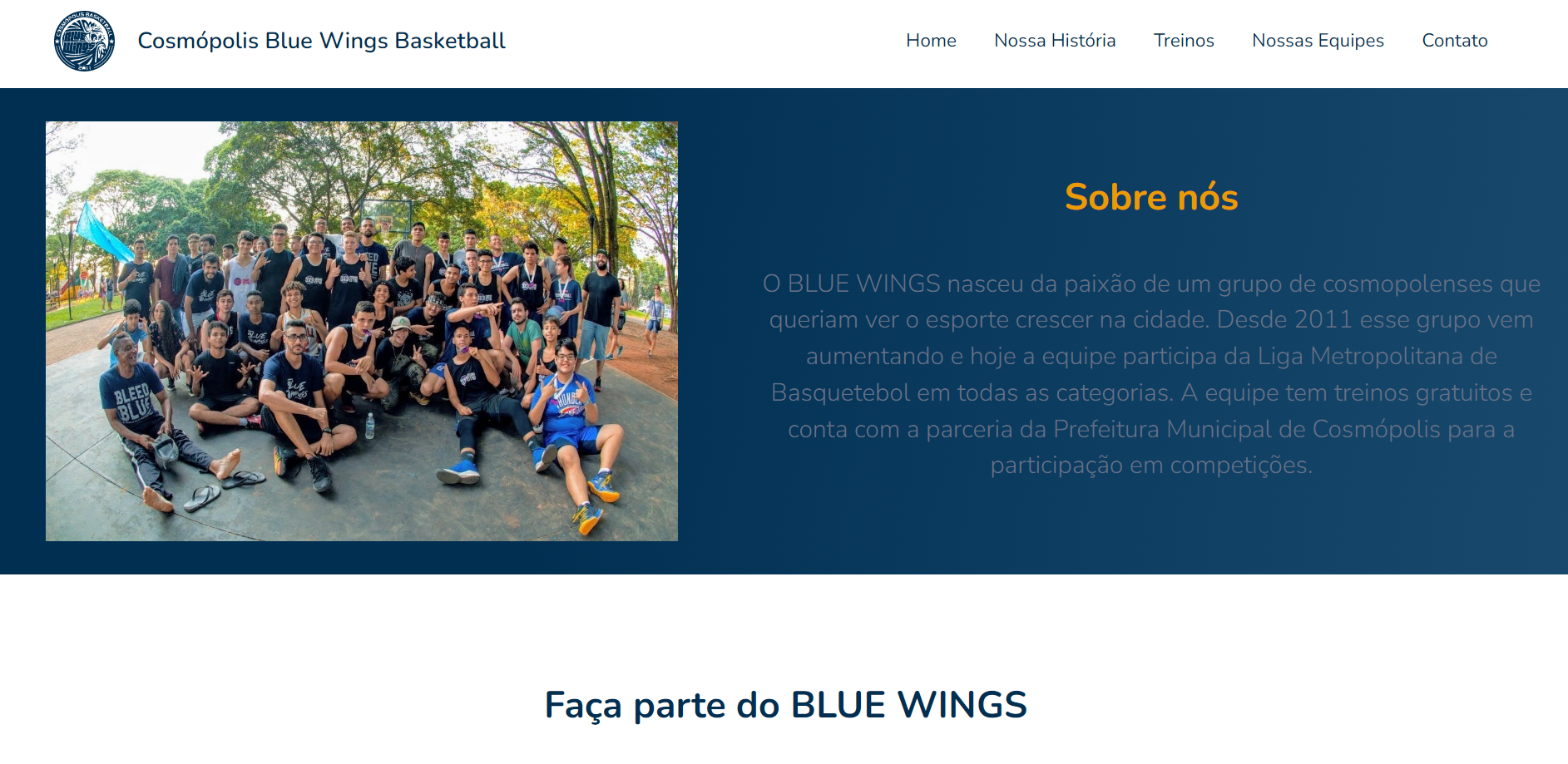 GitHub - jpnakayama/bluewings: Página da equipe de basquetebol Cosmópolis Bluewings