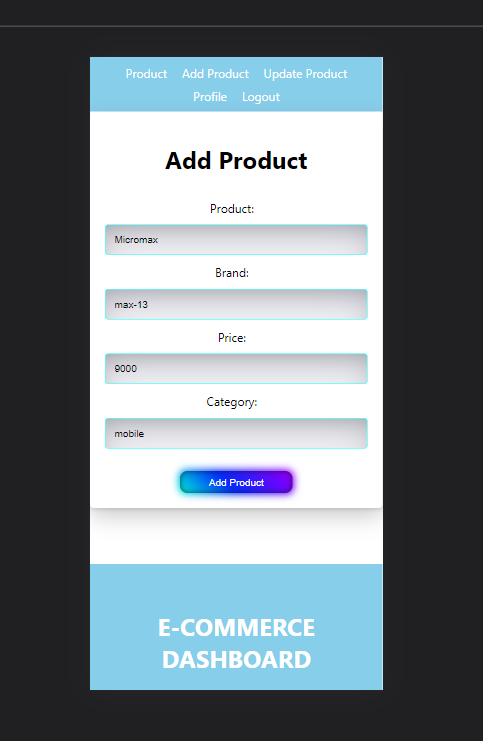 GitHub - Royalyadav9813/E-Commerce-Dashboard: This is the code of a E ...