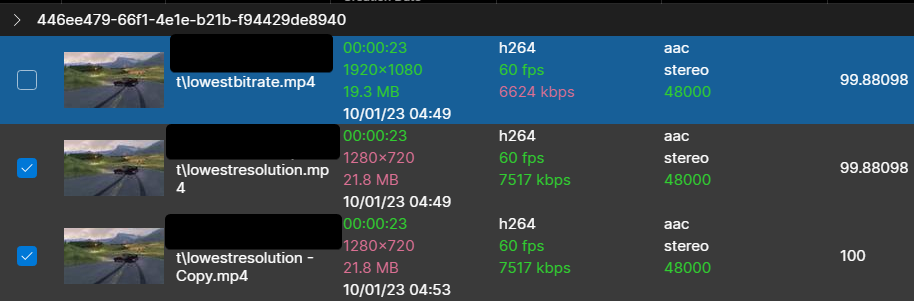 Inverted "Select Lowest Duration/Quality" selection with 3 or more ...