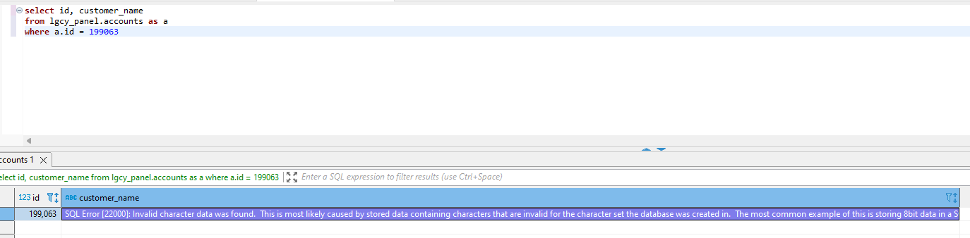 Invalid Character Data Was Found But Only Sometimes · Dbeaver · Discussion 17073 · Github 0369
