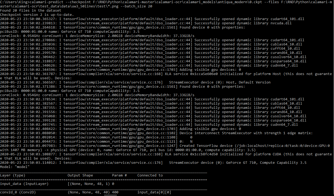 Speed on low profile GPU. · Issue #174 · Calamari-OCR/calamari · GitHub