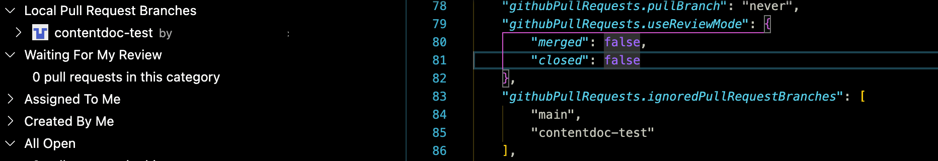 Reverted PR remains visible in "Local Pull Request Branches" tab of ...