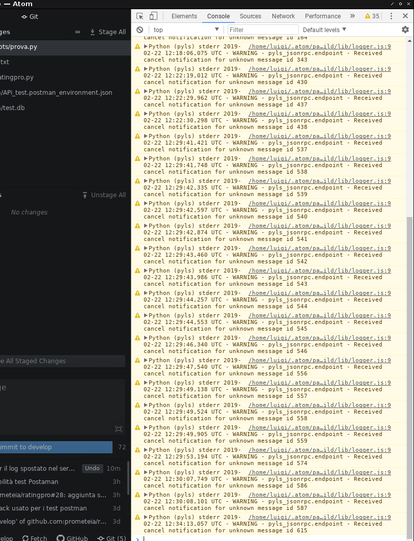 Update To 1 22 Causes Endless Popups · Issue 156 · Atom Community Ide Python · Github