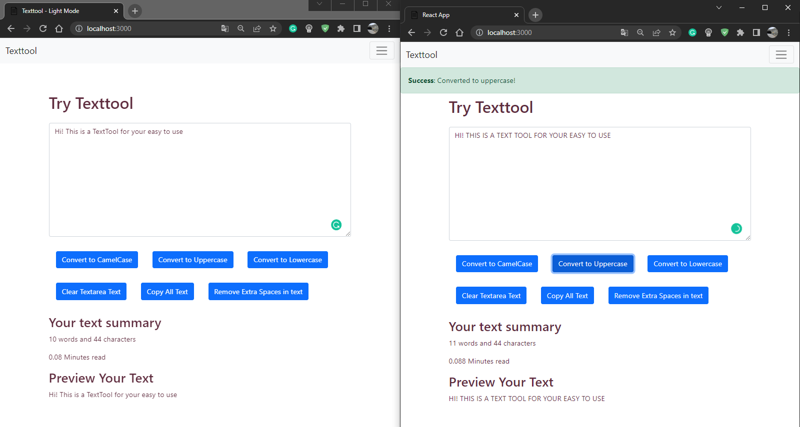 Github Akhilrangpariyatexttools Reactapp This Texttools App Is One Page Application Build