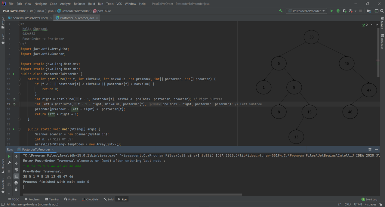 GitHub - haxhex/Postorder-to-Preorder-Traversal: This Program receives ...
