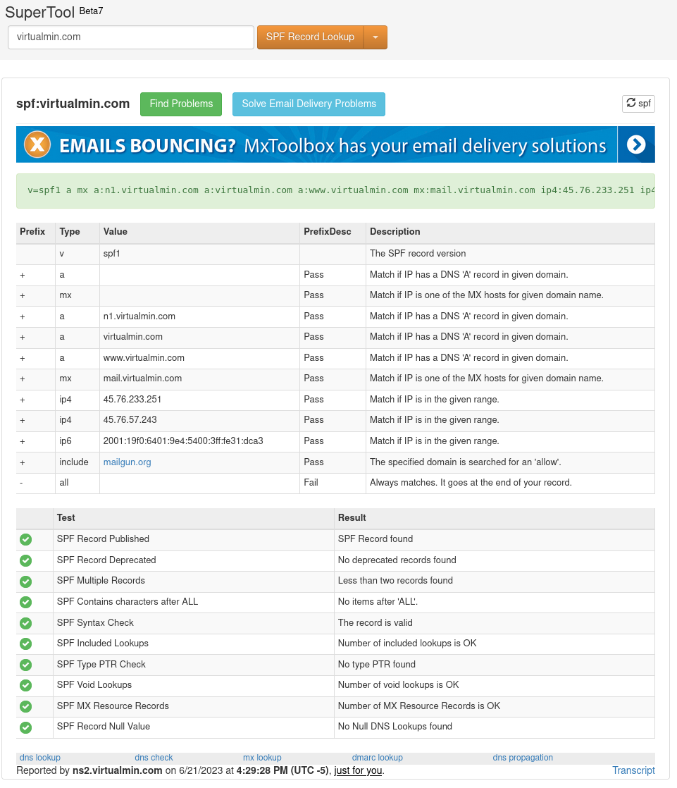 Virtualmin's website SPF records are faulty - Cannot register on forum · Issue #560 · virtualmin ...