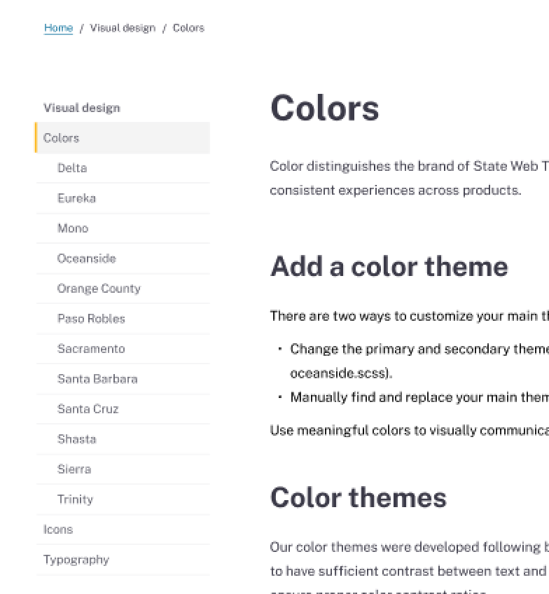Update side navigation (template site) · Issue #223 · Office-of-Digital ...