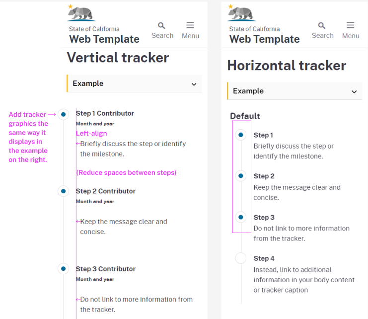 Mobile: Progress tracker · Issue #1072 · Office-of-Digital-Services/California-State-Web ...