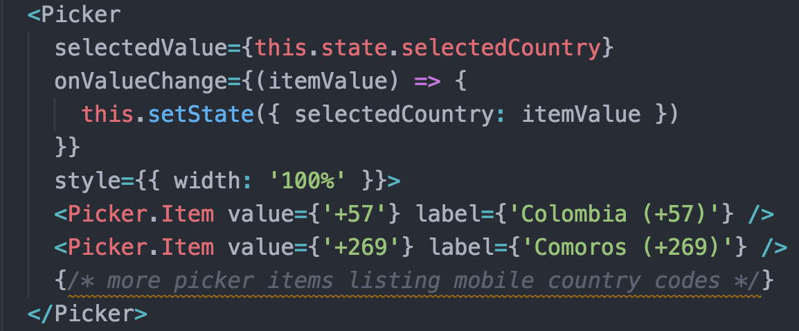 Picker label but not Picker value is shown in dropdown field on Android ...