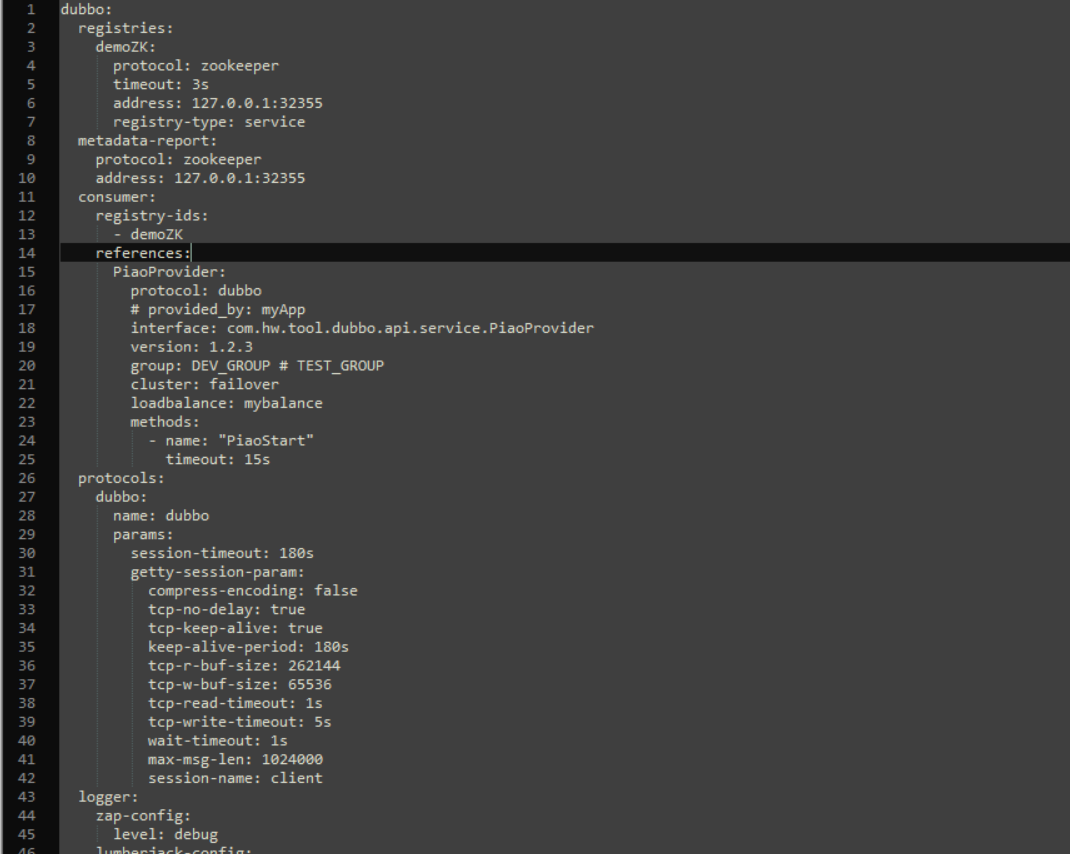 Application interface configuration, consumers can also get providers from other groups by ...
