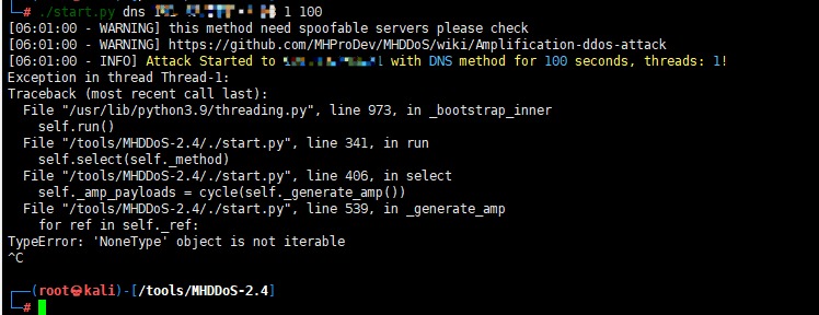 [BUG Report]: · Issue #373 · MatrixTM/MHDDoS · GitHub