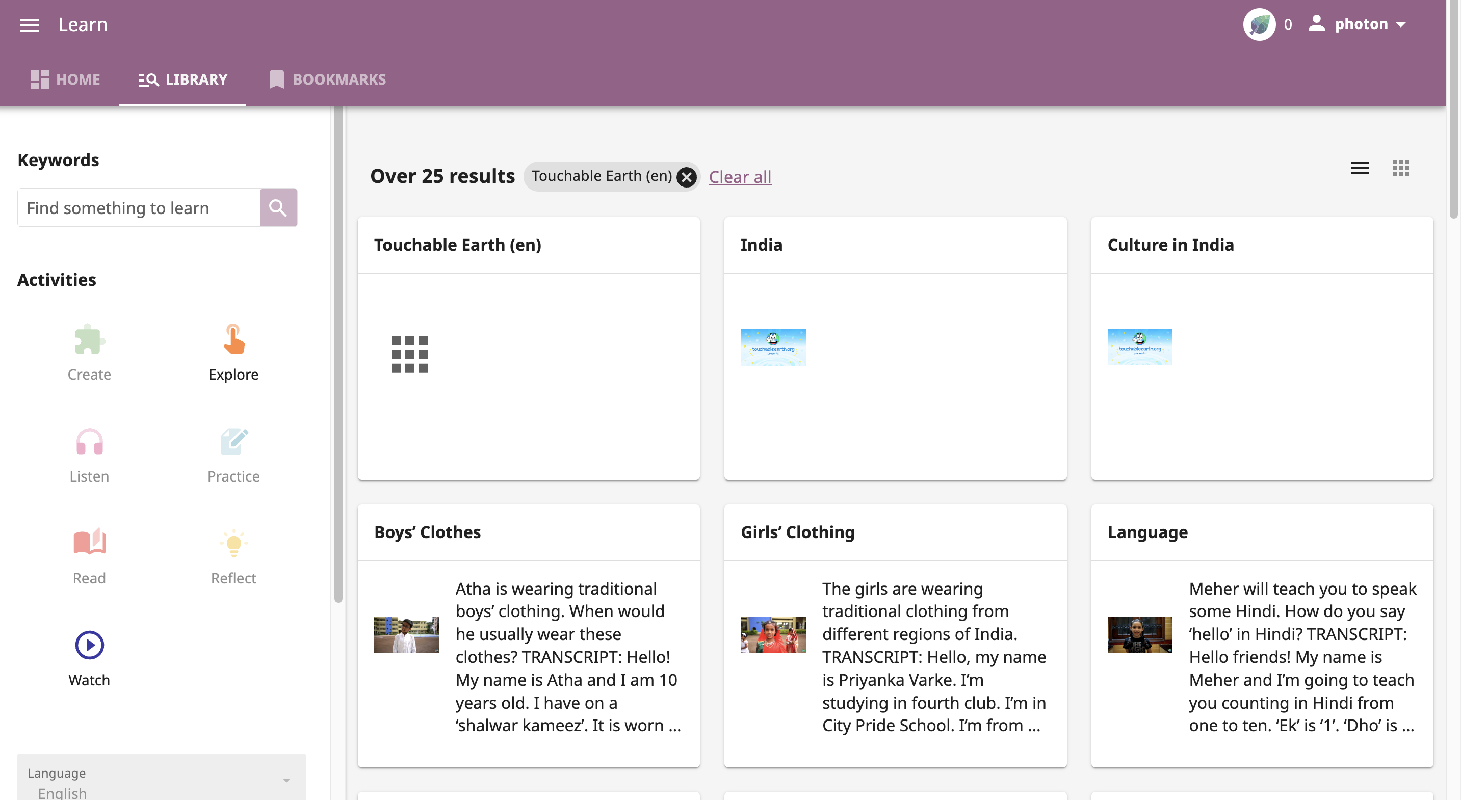 When the root folders of channels appear in search results, they appear as unadorned folder ...