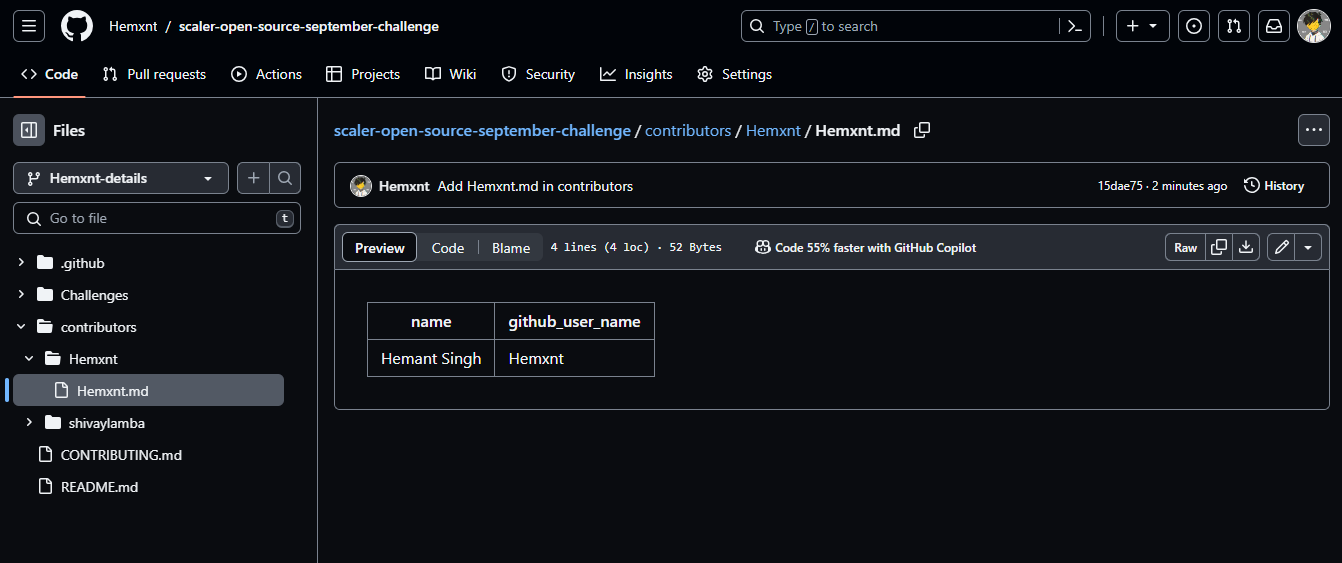 Challenger - Hemant - Hemxnt21 · Issue #928 · scaleracademy/scaler-open-source-september ...