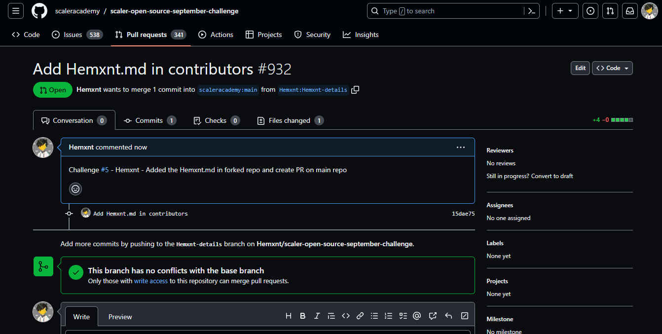 Challenger - Hemant - Hemxnt21 · Issue #928 · scaleracademy/scaler-open-source-september ...