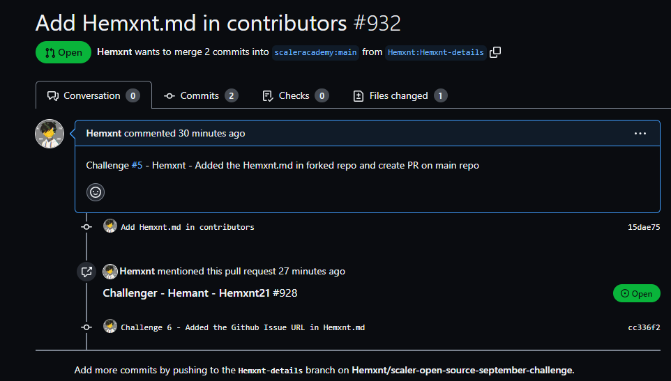 Challenger - Hemant - Hemxnt21 · Issue #928 · scaleracademy/scaler-open-source-september ...