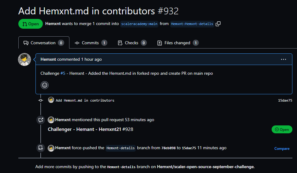 Challenger - Hemant - Hemxnt21 · Issue #928 · scaleracademy/scaler-open-source-september ...