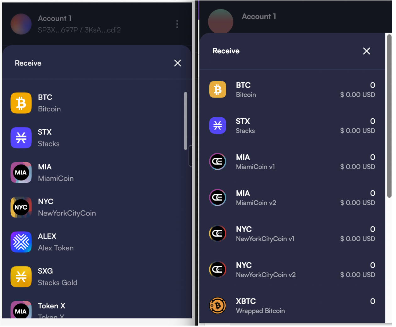 ui-fixes/ Receive & Send Bottom Sheet · Issue #62 · secretkeylabs/xverse-web-extension · GitHub