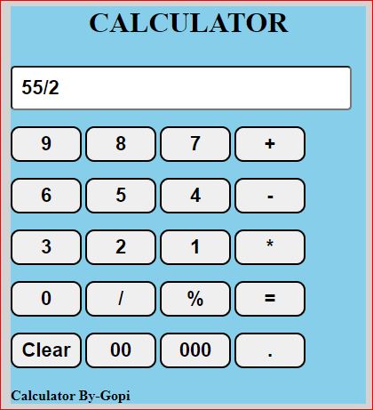 GitHub - imgopi41/Calculator_Project: This is simple Calculator Project ...