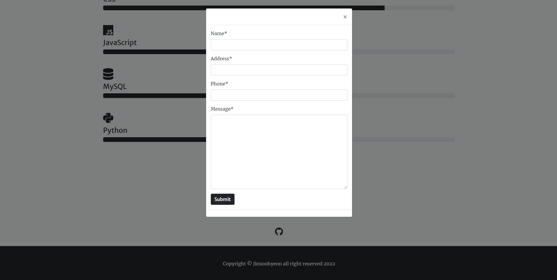 GitHub - Jinsoohyeon/portfolio_django