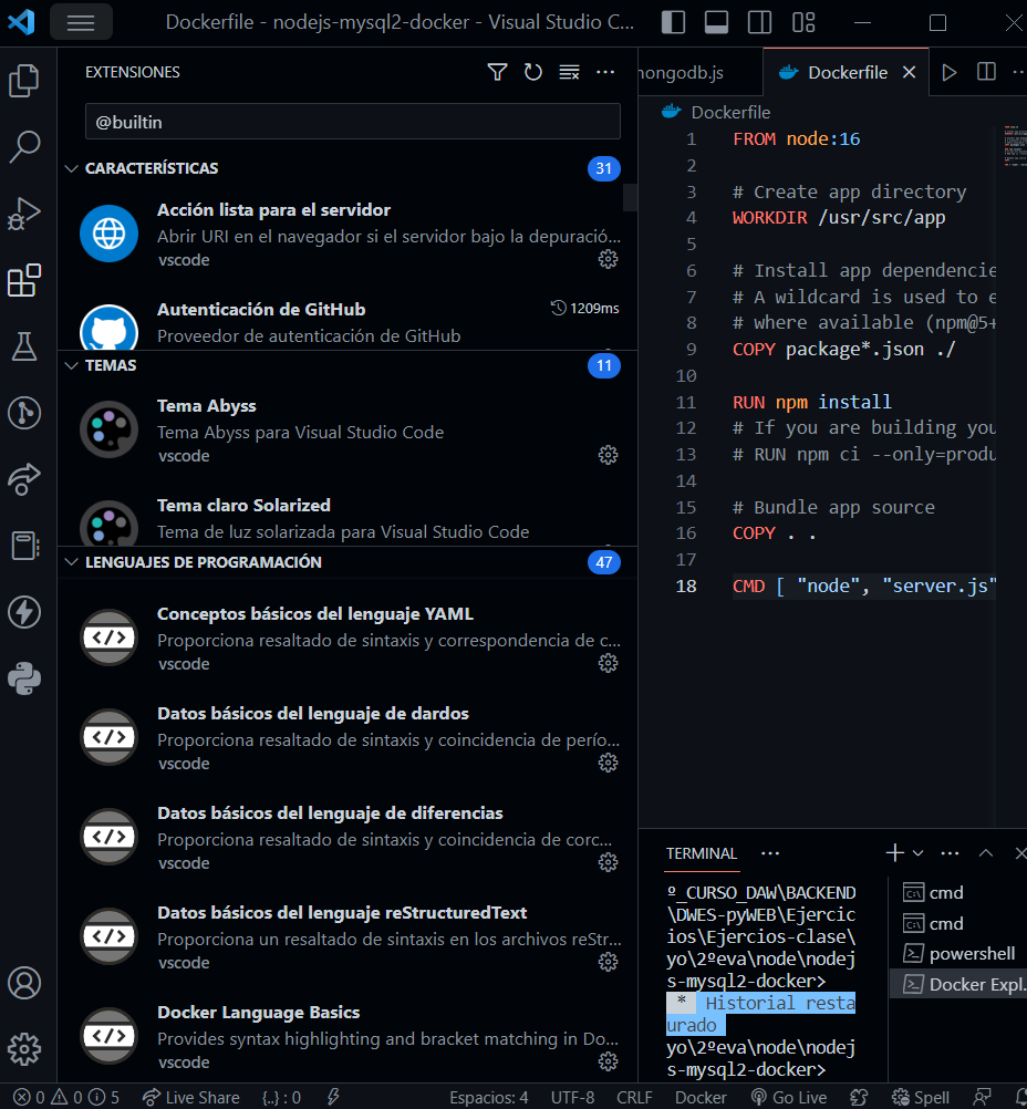The Vscode Docker Extension Is Not Working Correctly · Issue 3827 9107