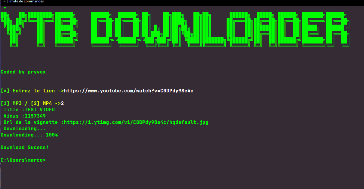 GitHub - pryvoxx/ytb_downloader