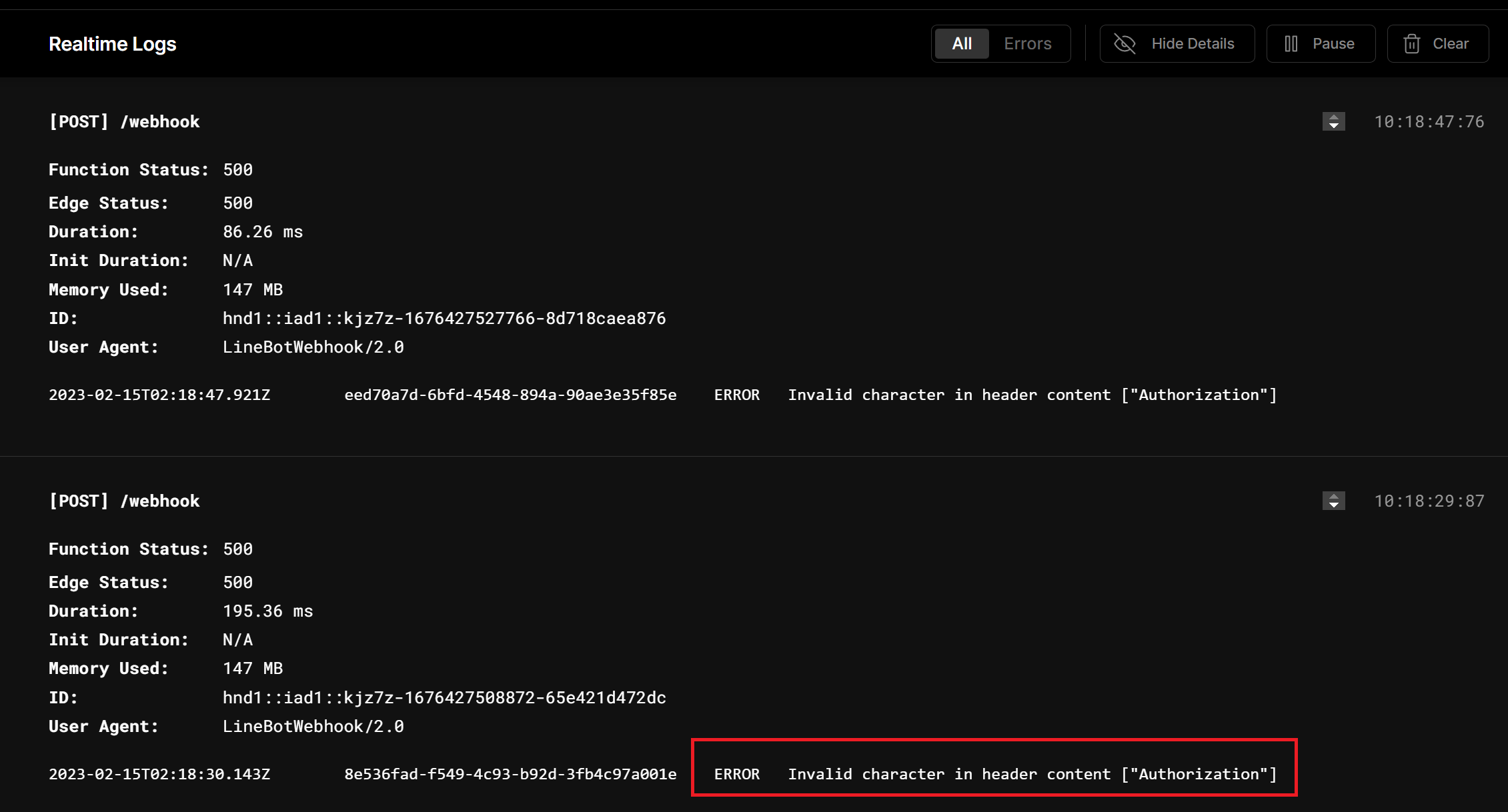 機器人已讀不回：ERROR Invalid character in header content · Issue #139 · memochou1993/gpt-ai-assistant ...