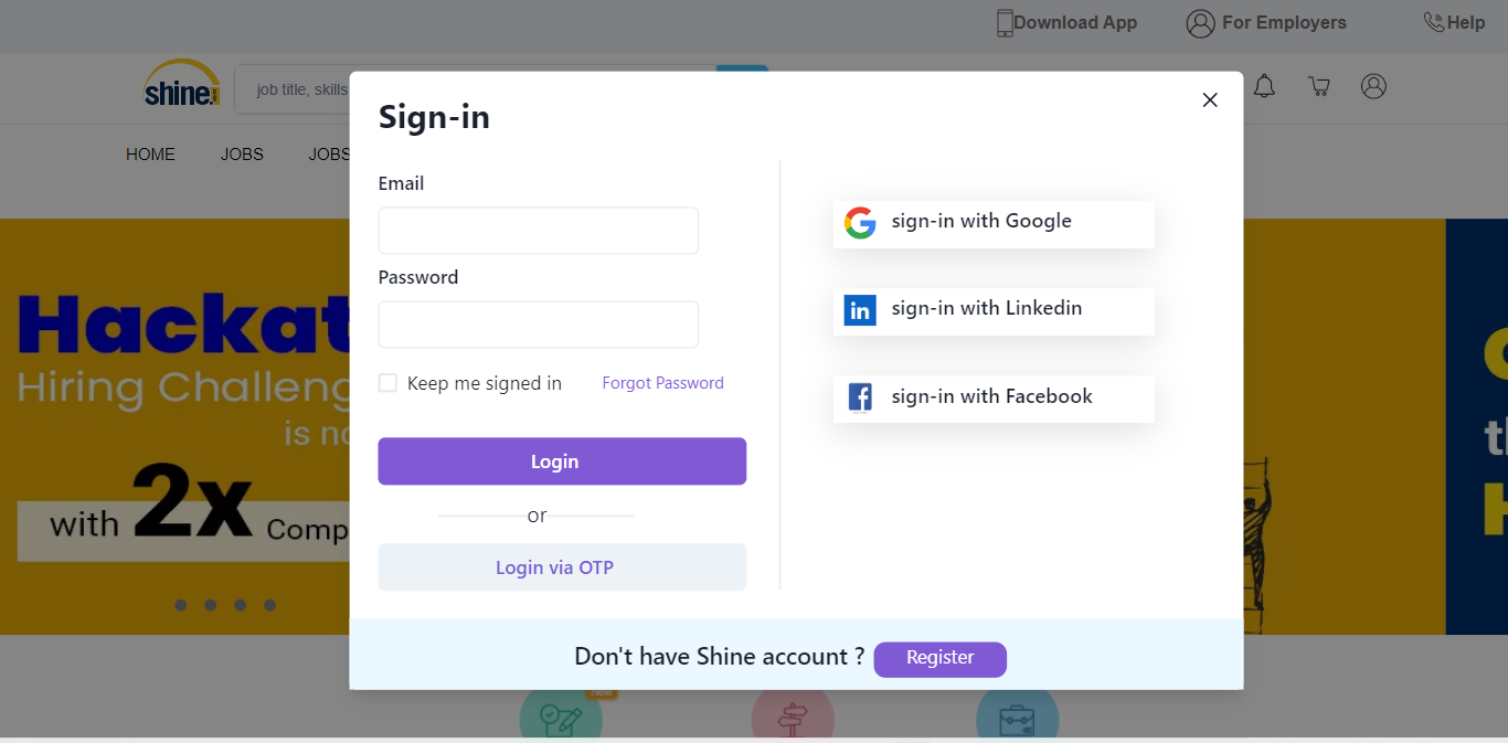 GitHub - AshishAgnihotri96/Shine.com: Shine.com is the most innovative ...