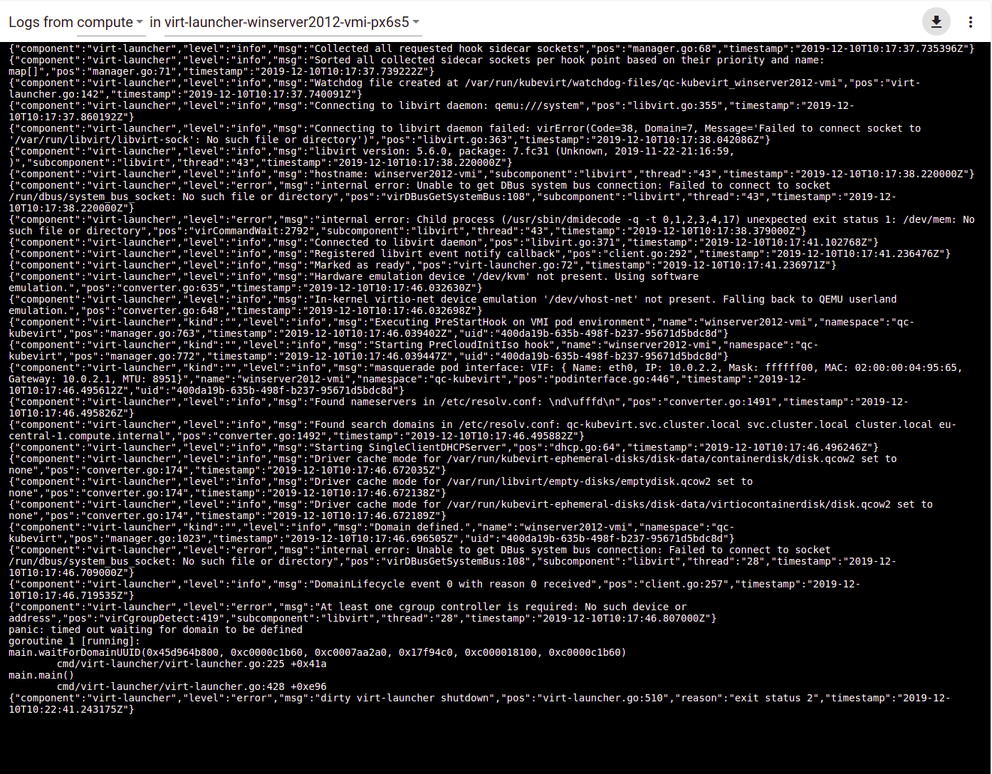 Windows VM failed to start that has larger size · Issue #2928 · kubevirt/kubevirt · GitHub
