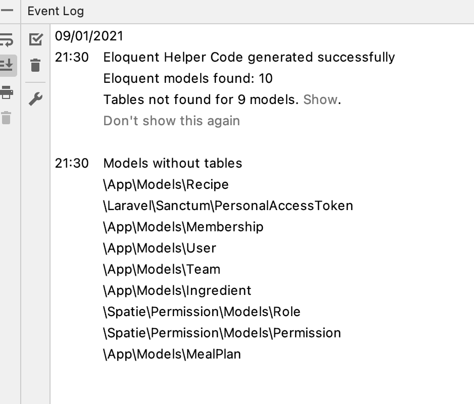 Tables aren't being found for models · Issue #179 · laravel-idea/plugin · GitHub