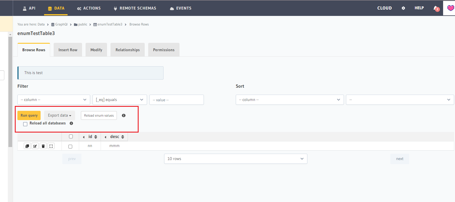 Console: The styling of the data table view and edit row sections needs an improvement · Issue ...