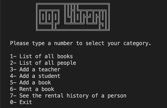 GitHub - Flunavgt/oop_school_library: App able to manage library inventory with student loan ...