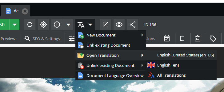 [bug] Us Flag Not Visible In Document Translations · Issue 15958 · Pimcore Pimcore · Github