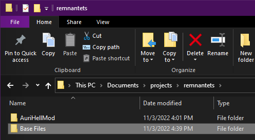 Basic Modding - RemnantETS/AuriHellMod GitHub Wiki