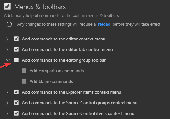 How to remove top-right icons · Issue #530 · gitkraken/vscode-gitlens · GitHub