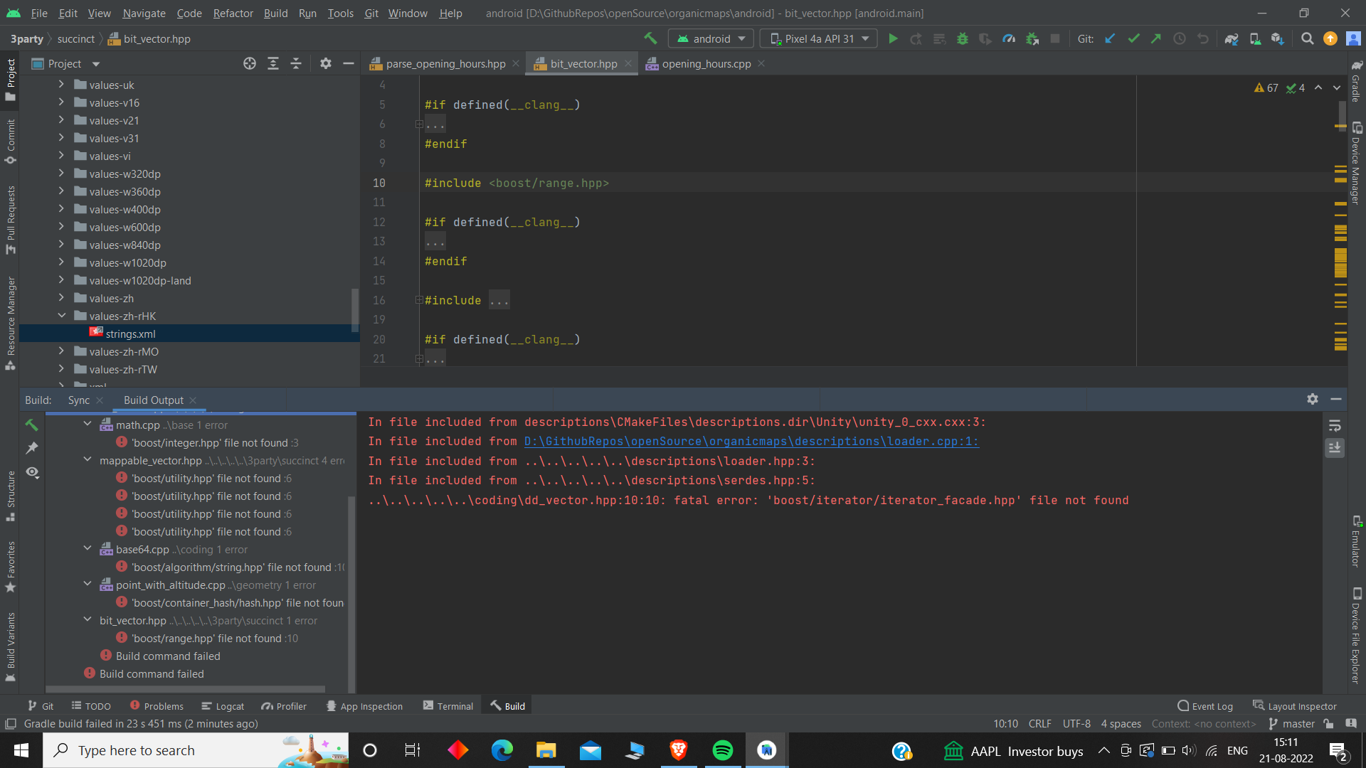 Development On Windows Symlinks Issue · Organicmaps · Discussion 3095 · Github