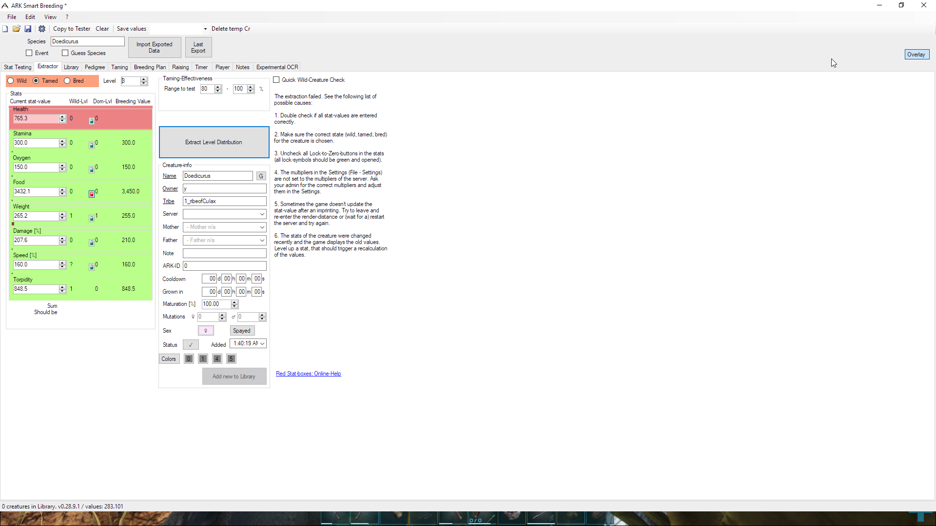 Extraction via OCR failed but Exported same values work? · Issue #784 · cadon/ARKStatsExtractor ...