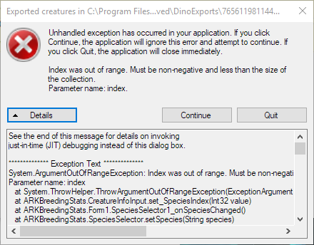can't update json · Issue #832 · cadon/ARKStatsExtractor · GitHub