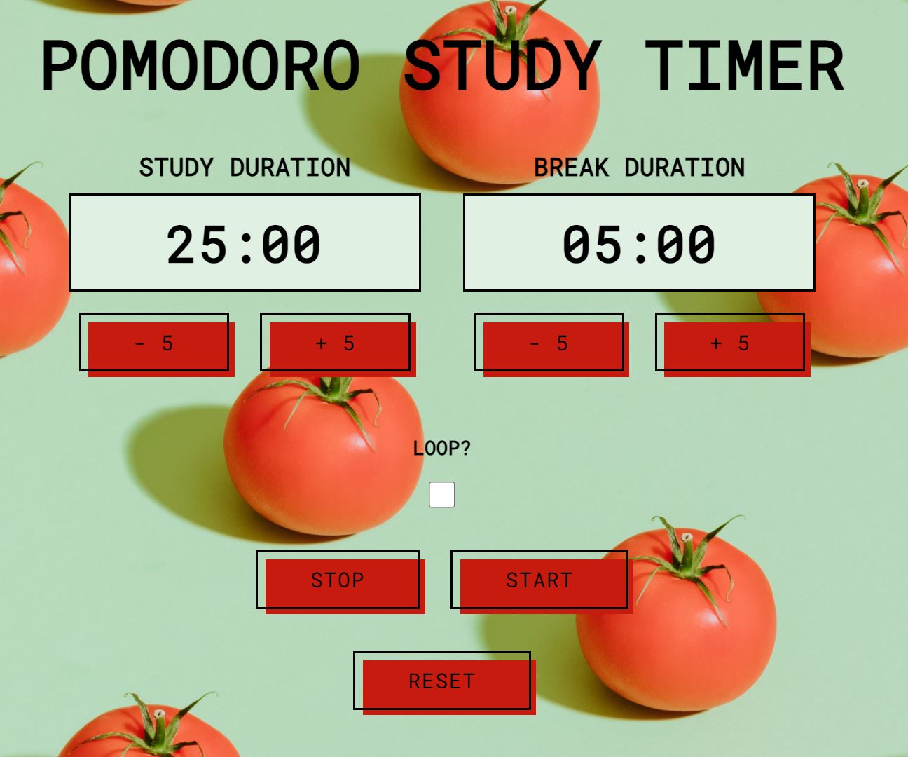 GitHub - watsmeow/Pomodoro_Study_Timer: A Pomodoro style study and ...