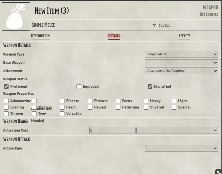 Bug: Weapon Properties Display · Issue #1682 · foundryvtt/dnd5e · GitHub