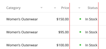 Feature request to align header content right and sort-arrow left ...