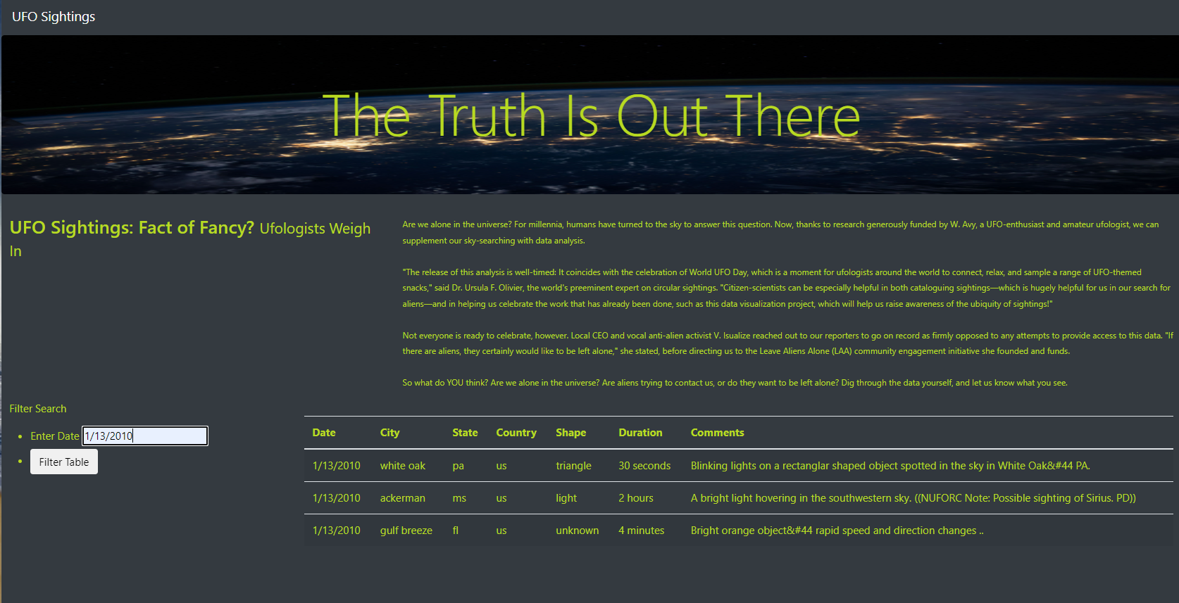 GitHub - taktak2022/UFOs